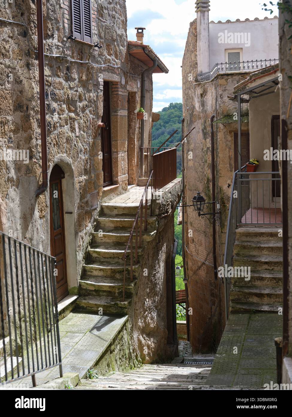 Pitigliano Tuscany Italy A Historic Clifftop Medieval Town Of Tuff