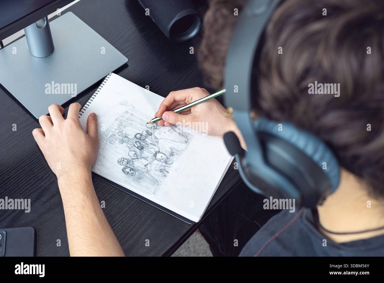 Teenager Drawing with Pencil – Art Therapy, Mental Health, Autism ...