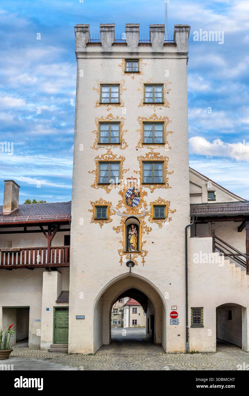 The entrance gate also known as westernacher tor hi-res stock ...