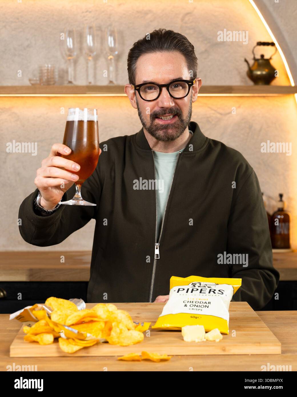 EDITORIAL USE ONLY Food journalist Neil Ridley pairs Lye Cross Cheddar ...