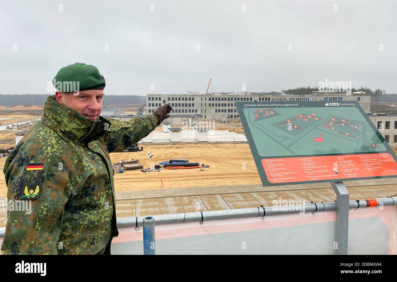 17 December 2025, Lithuania, Rudninkai: General Christoph Huber ...