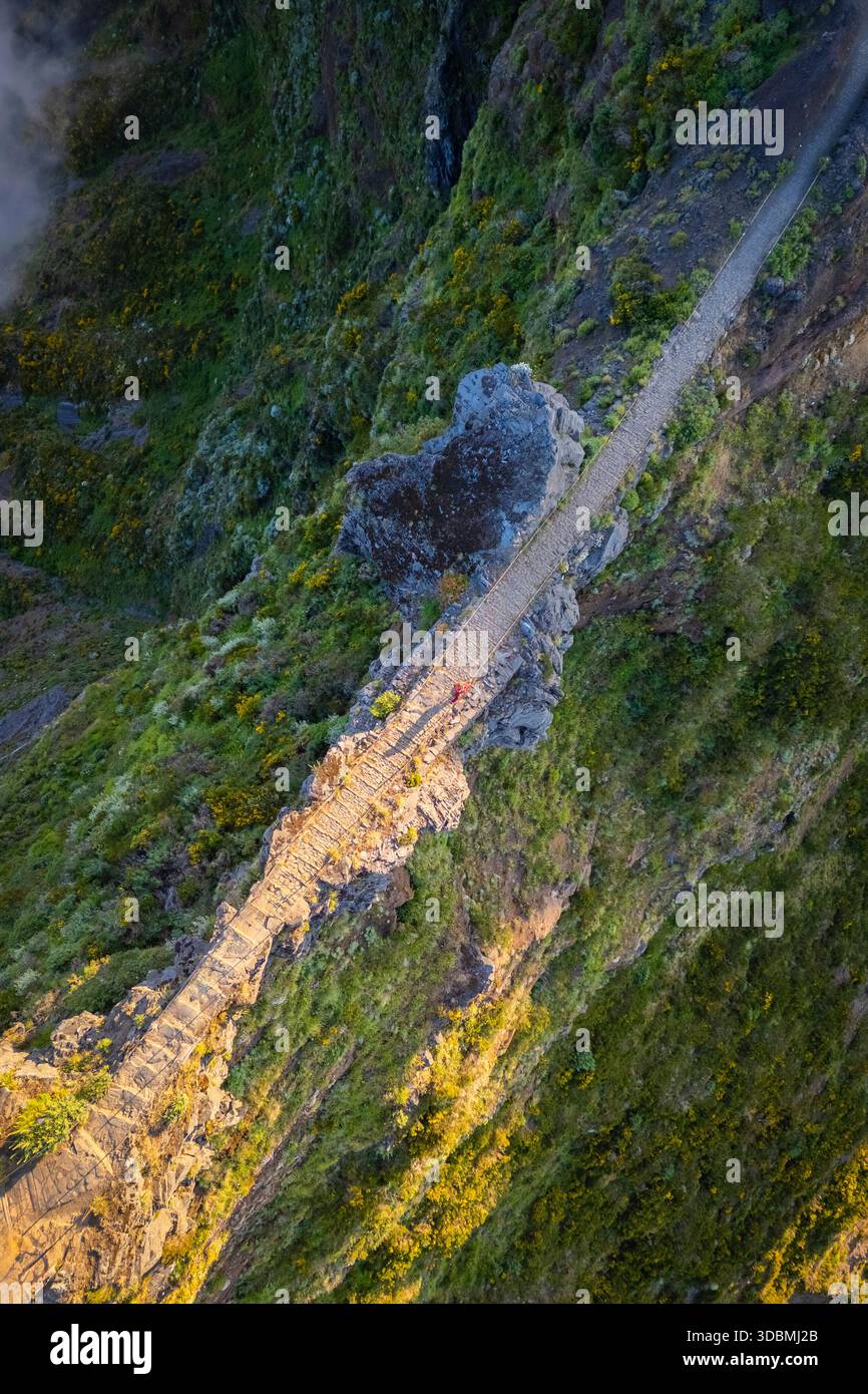Drone view pico arieiro peak hi-res stock photography and images - Alamy