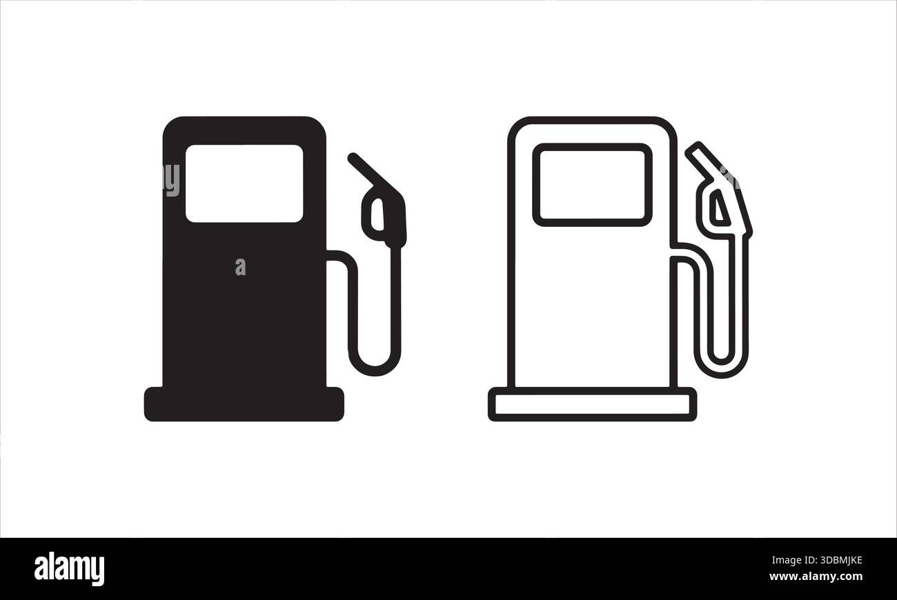 Road white simple symbols Stock Vector Images - Alamy