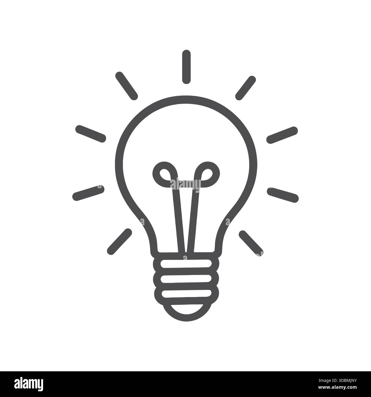 Idea concept lightbulb Cut Out Stock Images & Pictures - Alamy