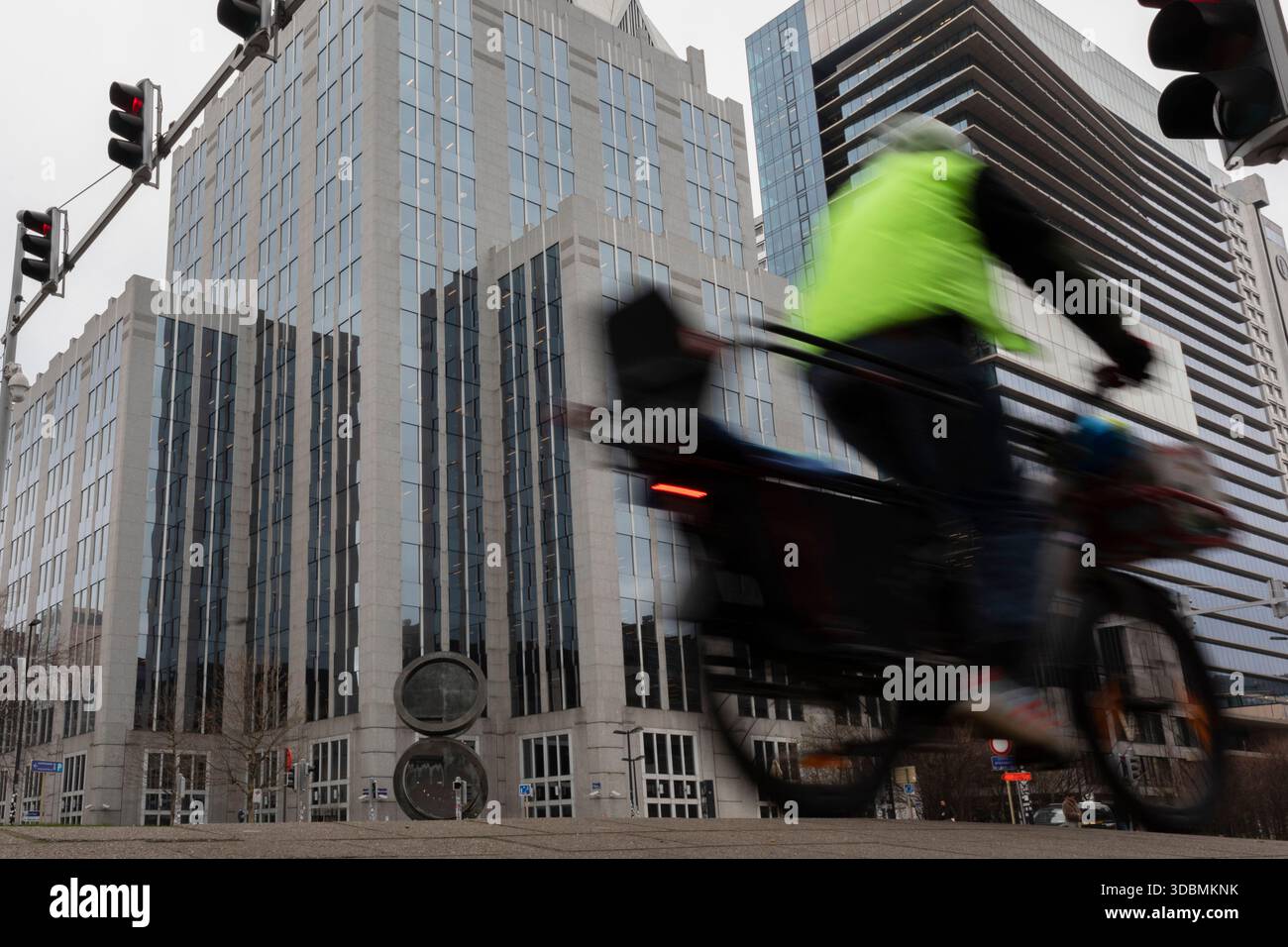 The Euroclear building in the Belgian capital, which houses frozen ...