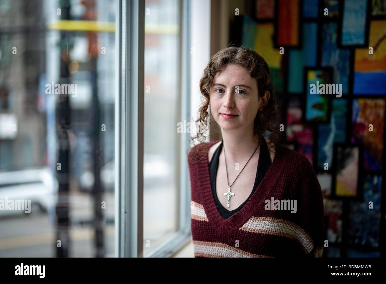 Kelsey, 29, is pictured at Coast Mental Health in Vancouver, on Friday ...