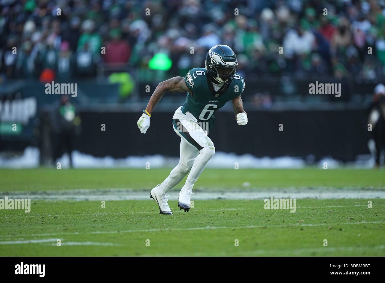 Philadelphia Eagles' Devonta Smith in action during an NFL football ...