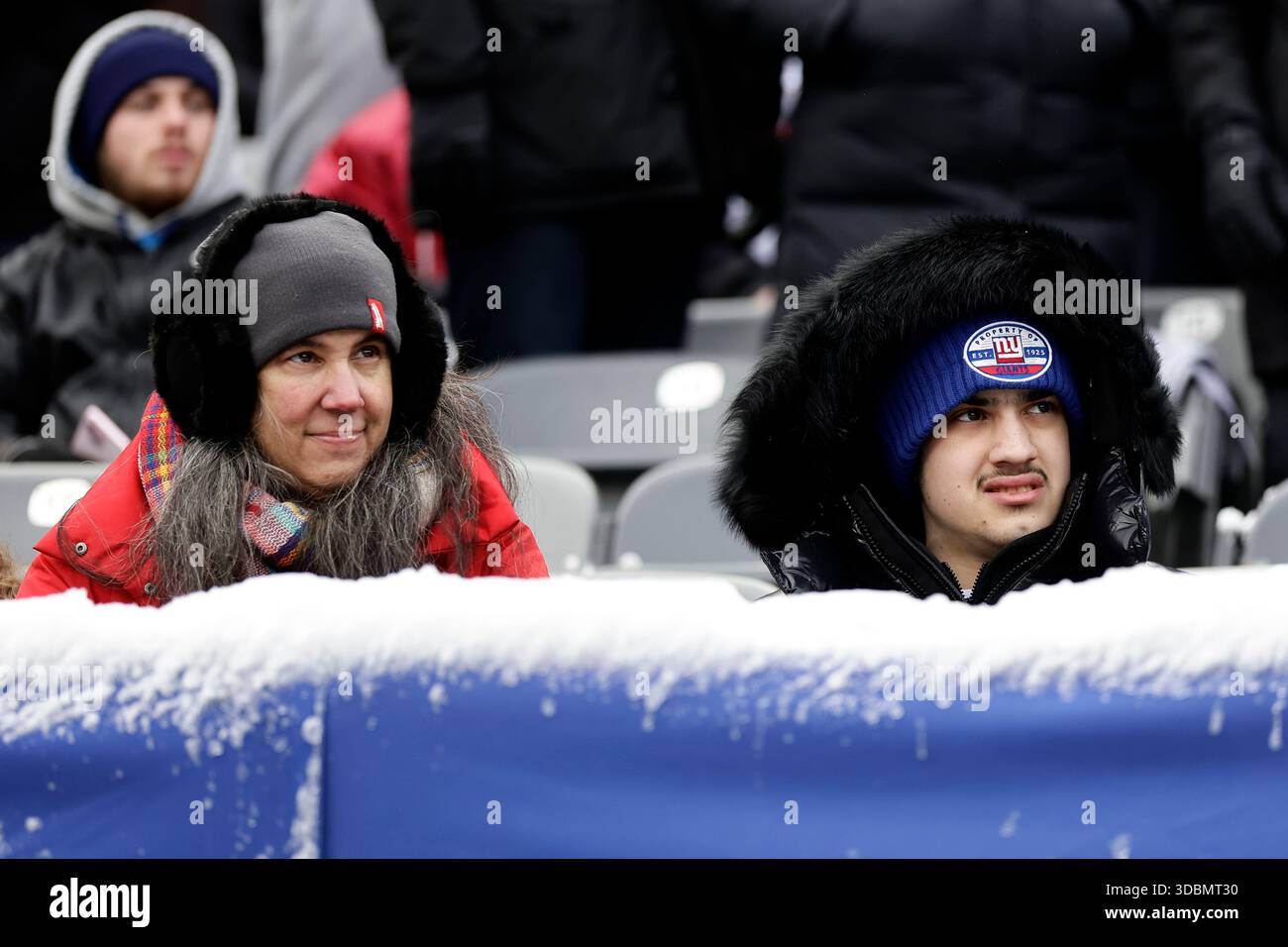Fans look on during an NFL football game between the Washington ...