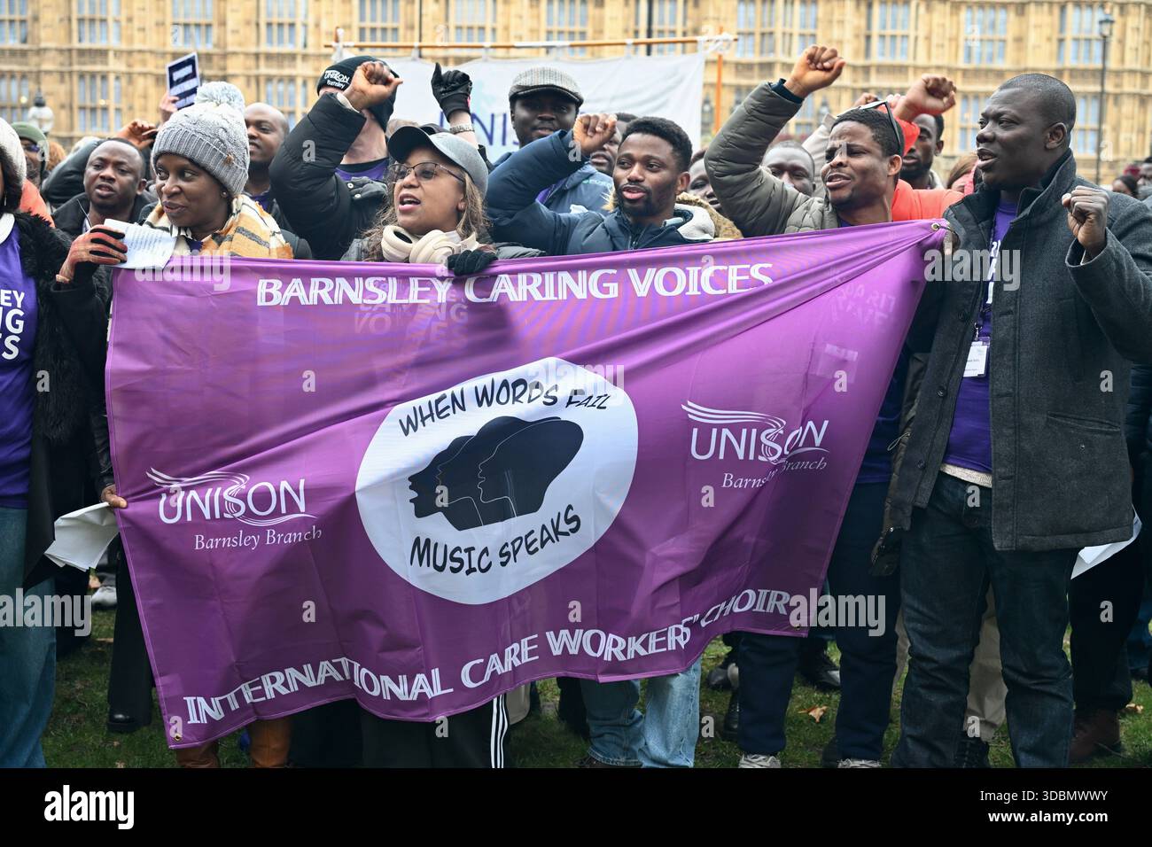London, UK. Unison Fair Visa Campaign National Lobby. Campaigning for ...