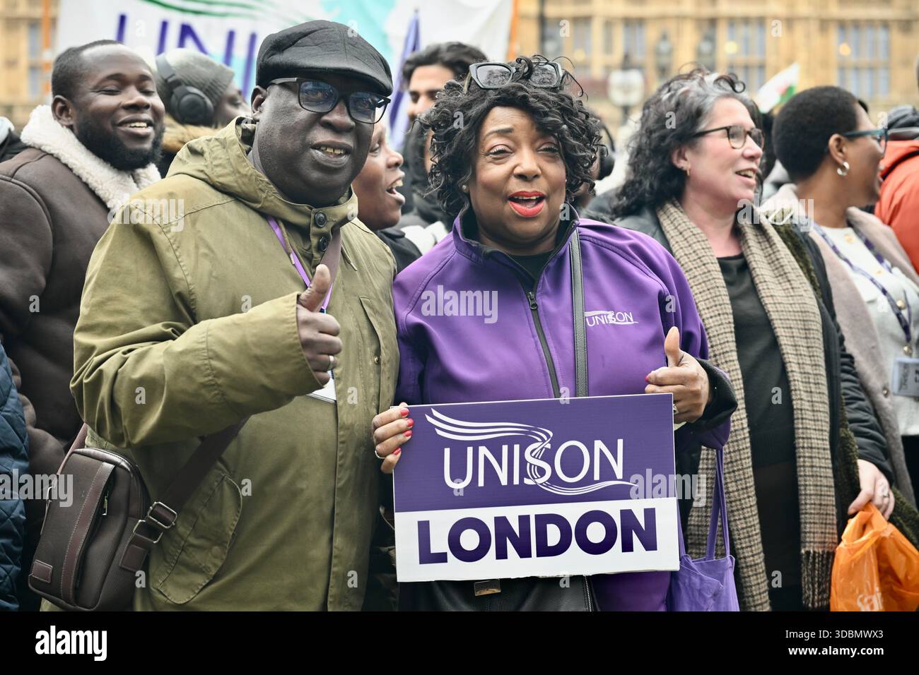 London, UK. Unison Fair Visa Campaign National Lobby. Campaigning for ...