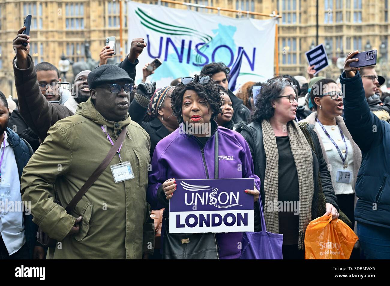 London, UK. Unison Fair Visa Campaign National Lobby. Campaigning for ...