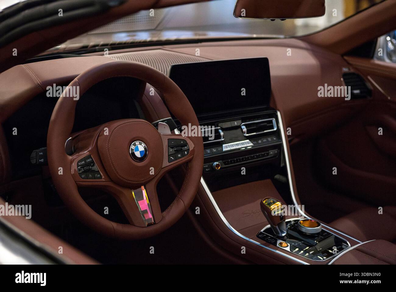 Torino, Italy. 16th December 2025. Detail of BMW Skytop interior and ...
