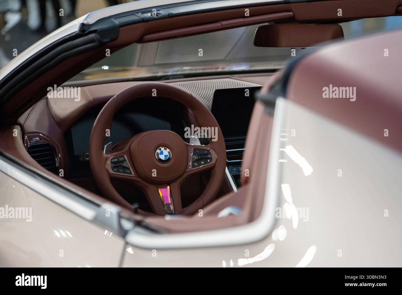 Torino, Italy. 16th December 2025. Detail of BMW Skytop interior. The ...