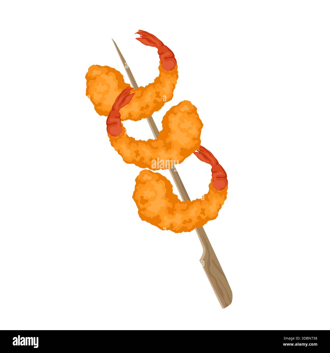 Grilled shrimp meal Stock Vector Images - Alamy