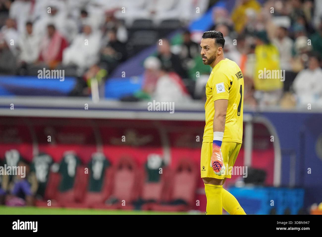 Doha, Qatar. December 15 2025: Jordan Football team players on action ...