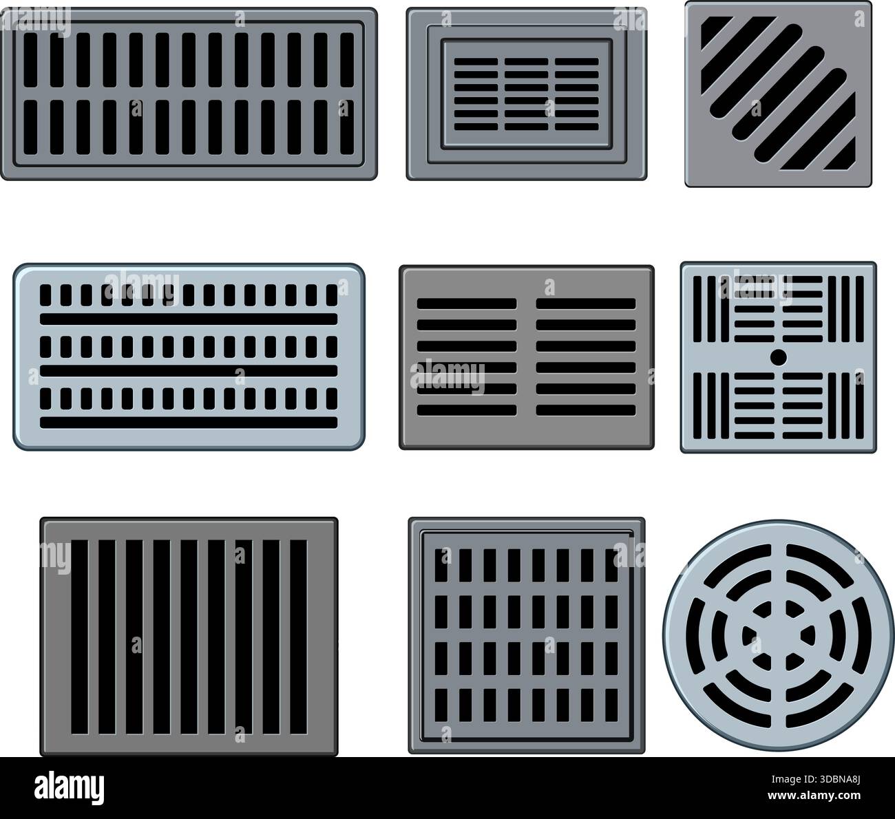 Round surface drainage Stock Vector Images - Alamy
