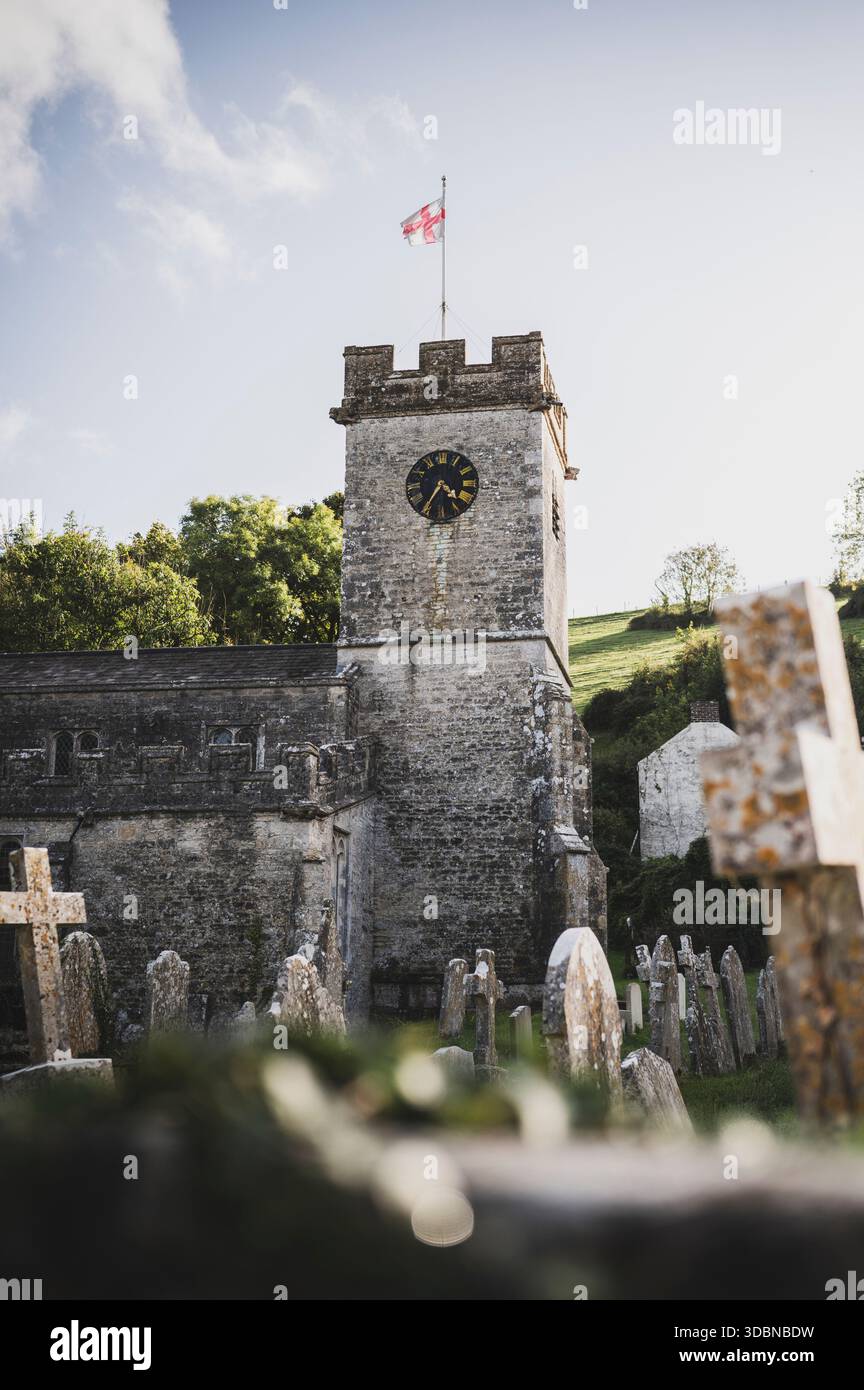 St. Laurence's Church, a historic 13th century village church, near the ...