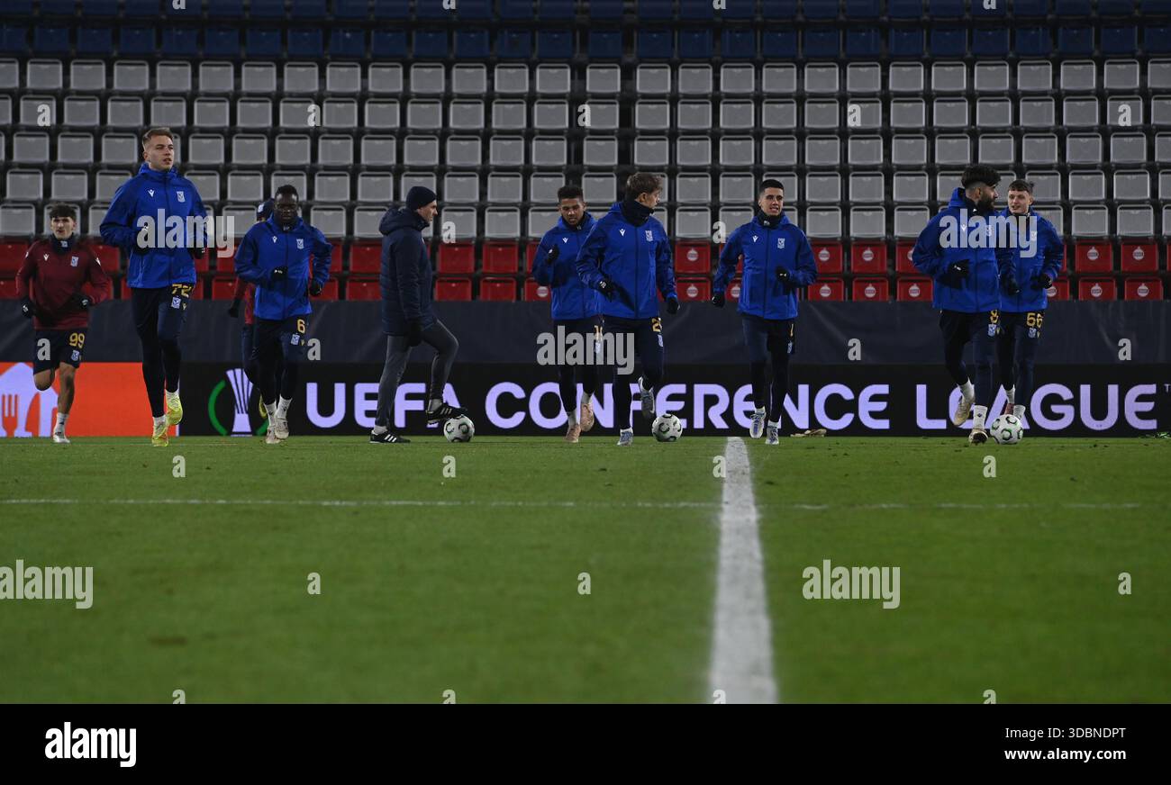 Lech Poznan soccer players attend training session prior to Football ...