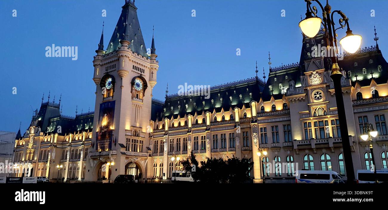 Palace of Culture (Palatul Culturii) in Iasi,the historical emblematic ...
