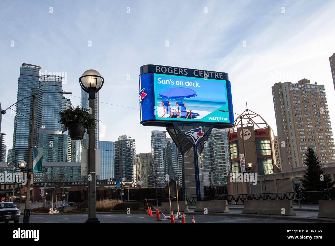Rogers Centre electronic billboard sign on Bremner Boulevard in ...