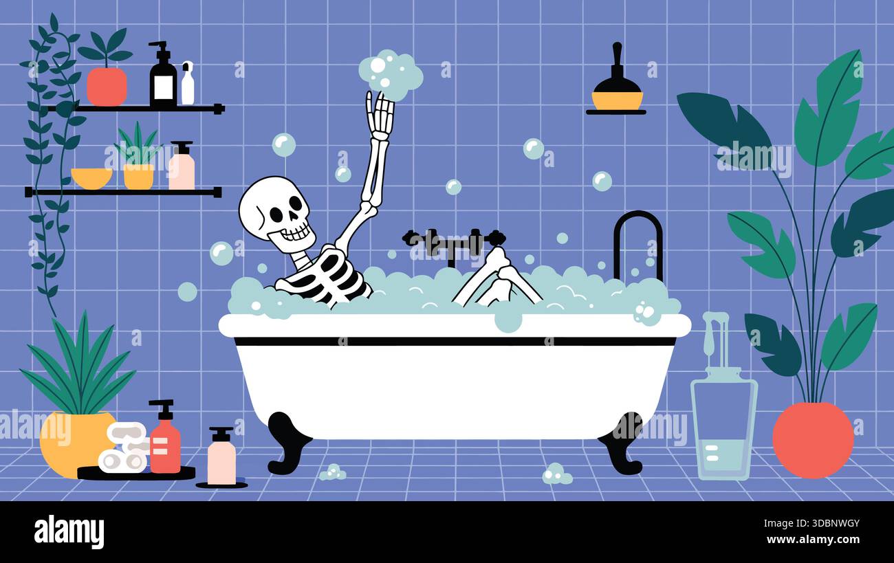 Relaxing tub Stock Vector Images - Alamy