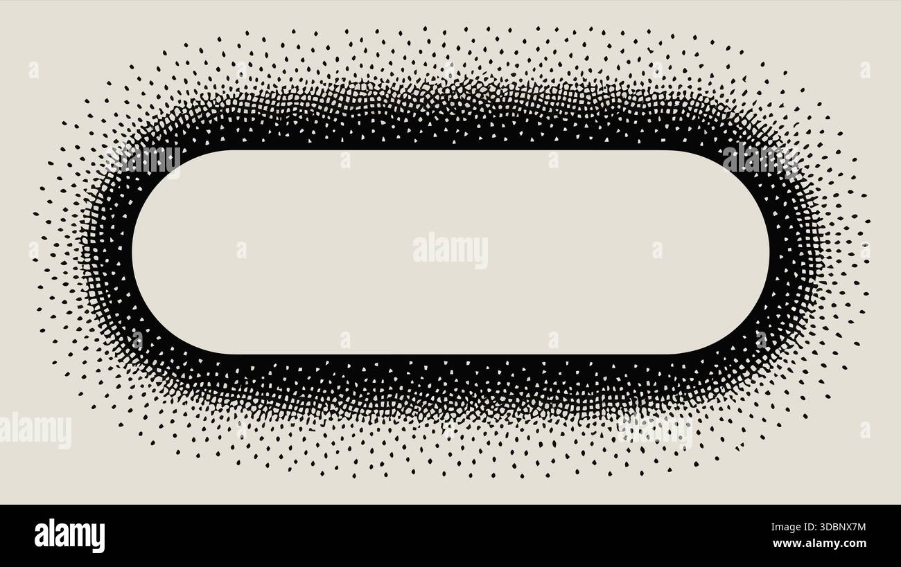 Abstract ellipse with halftone effect Stock Vector Image & Art - Alamy