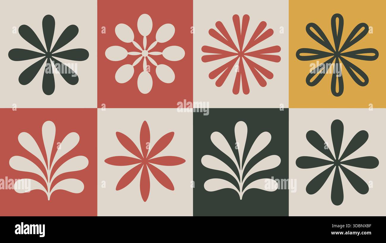 Simple flower designs Stock Vector Images - Alamy