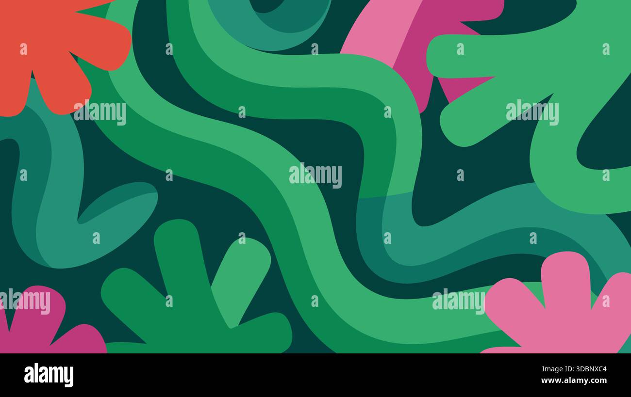 Abstract colorful swirls in dynamic Stock Vector Images - Alamy