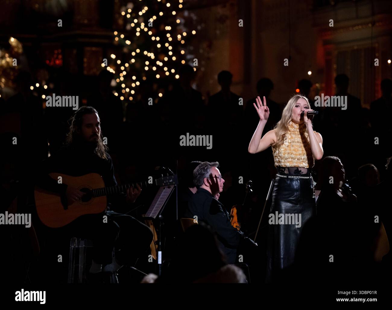 17 December 2025, Bavaria, Altötting: Lea, singer, takes part in the ...