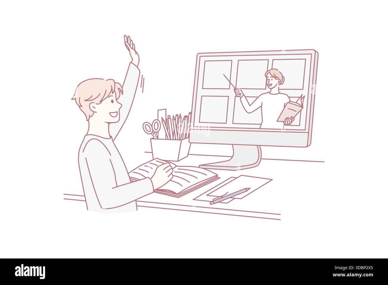 Distant answer Stock Vector Images - Alamy