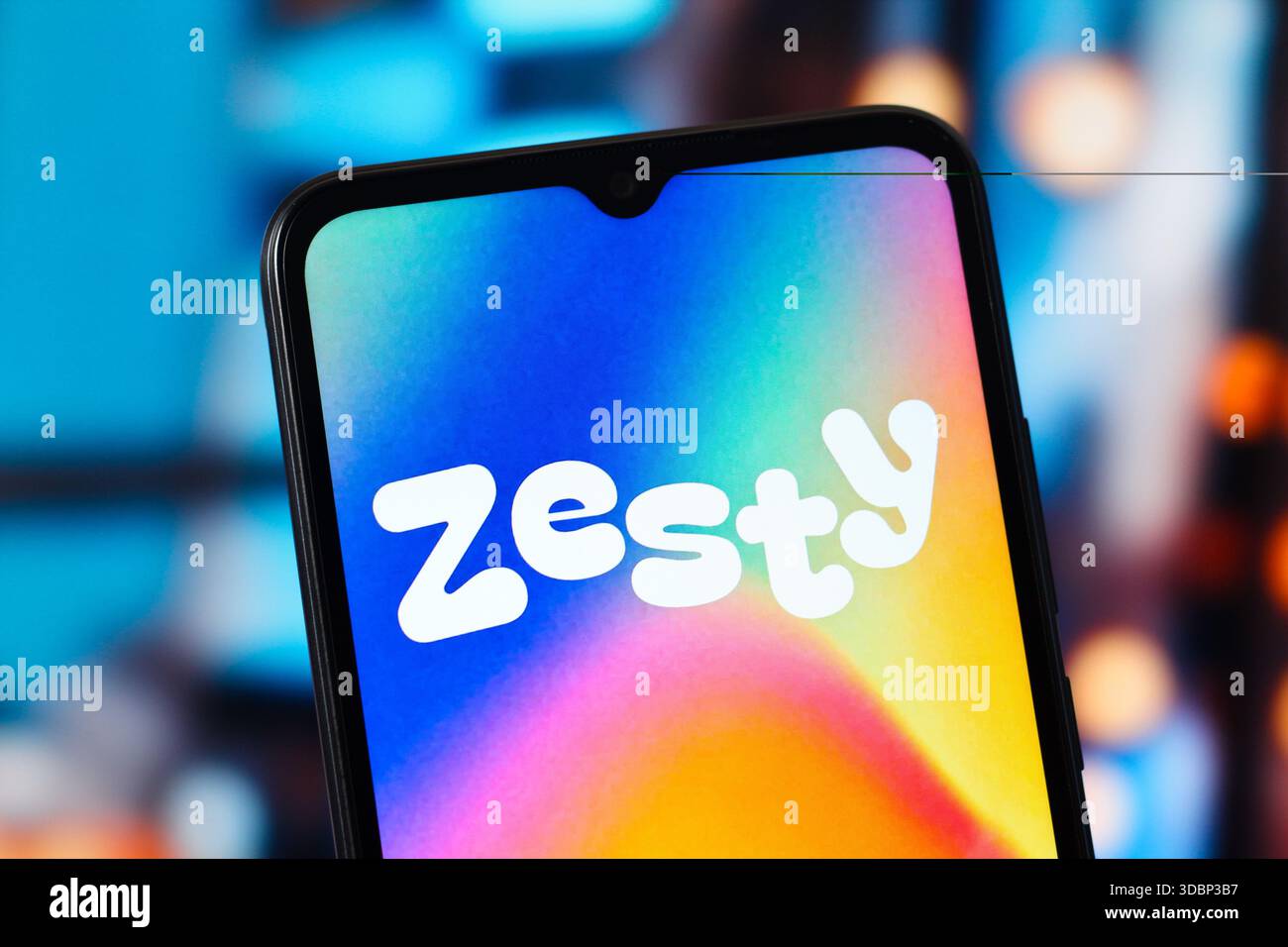 December 17, 2025, Canada: In this photo illustration, the Zesty app ...