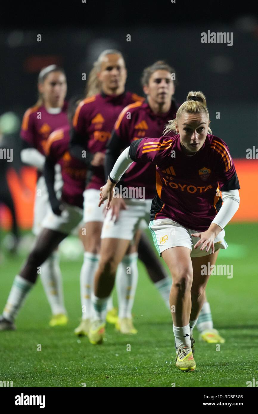 AS Roma's Giada Greggi during the Uefa Women’s Champions League soccer ...