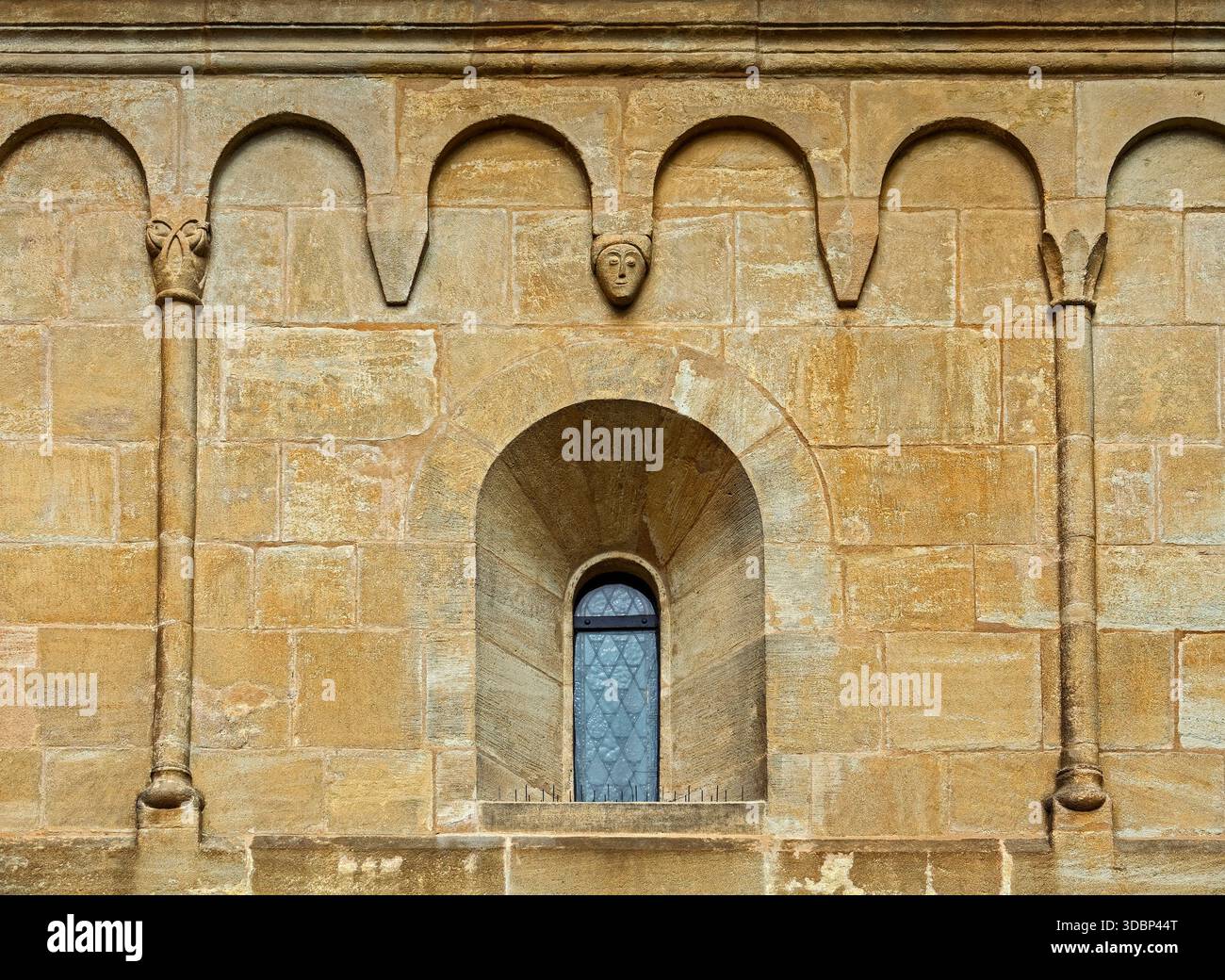 Half column with foliate capital and with palmette capital hi-res stock ...