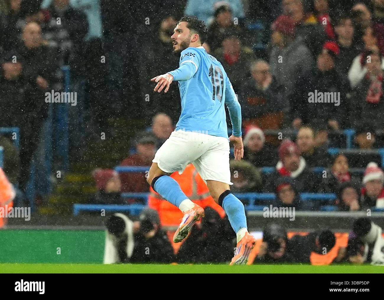Manchester City's Rayan Cherki celebrates scoring their side's first ...
