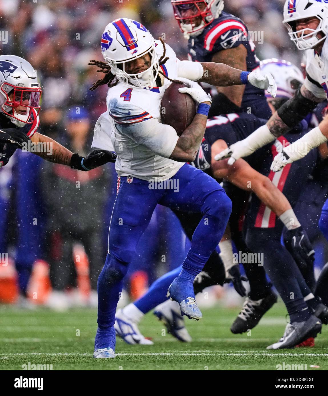 Buffalo Bills running back James Cook III (4) during an NFL football ...