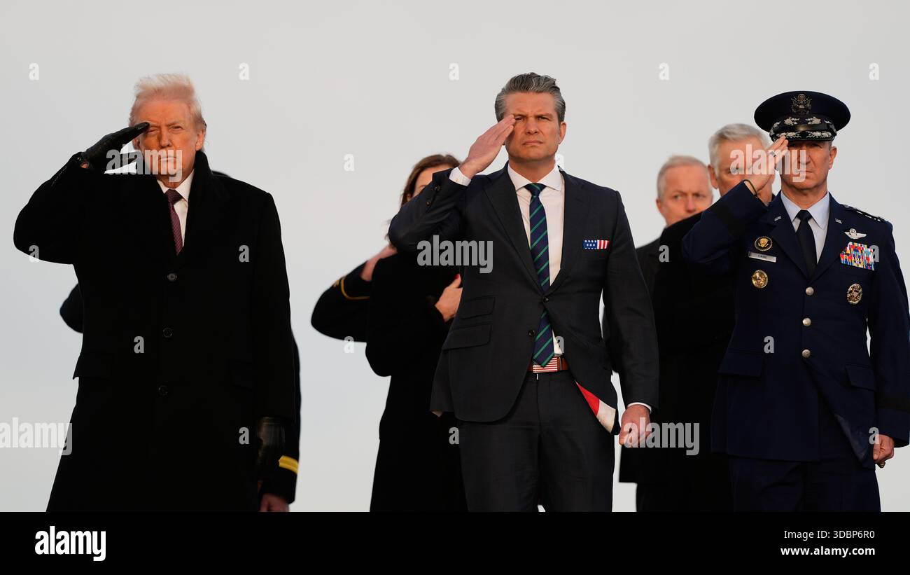 President Donald Trump, Defense Secretary Pete Hegseth and Chairman of ...
