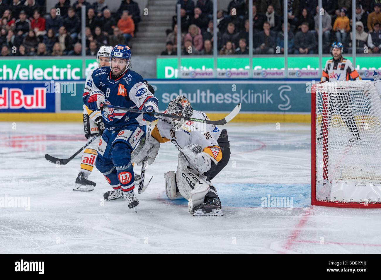 17/12/2025, Zurich, Swiss Life Arena, NL: ZSC Lions - HC Lugano, #8 ...