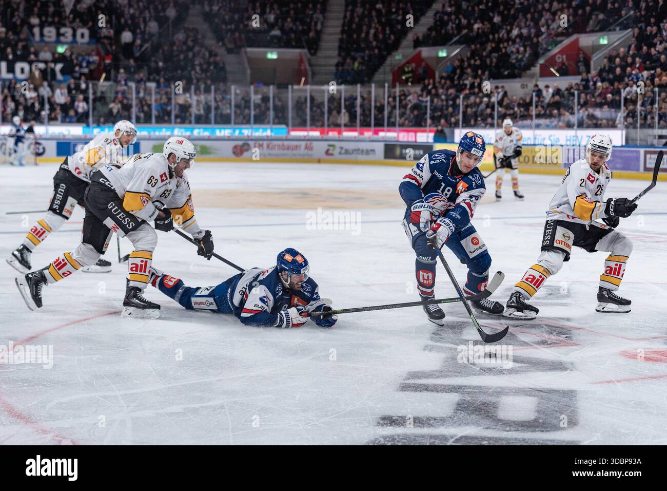 17/12/2025, Zurich, Swiss Life Arena, NL: ZSC Lions - HC Lugano, #63 ...