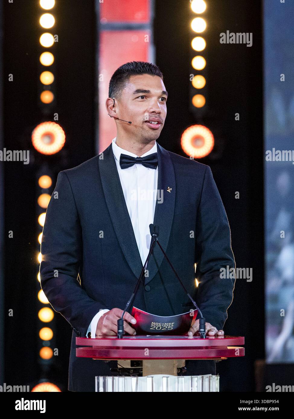 ARNHEM - Arwin Slachter on stage during the presentation of the sports ...