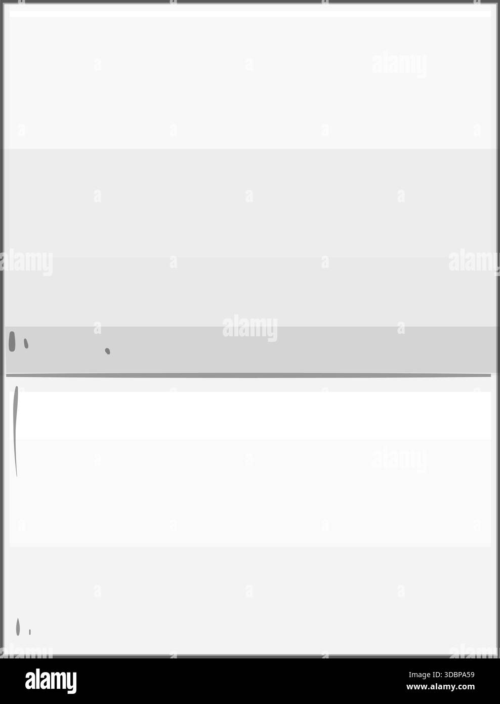 Blank white paper sheet folded horizontal template Stock Vector Image ...