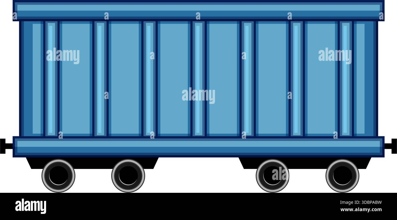 Freight railway line goods Stock Vector Images - Alamy