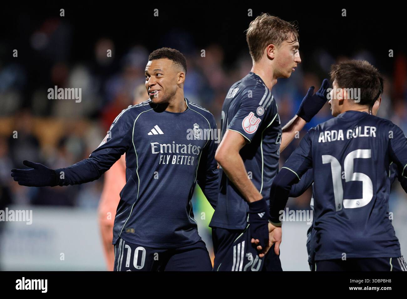 Real Madrid's Kylian Mbappe celebrates after scoring from a penalty ...
