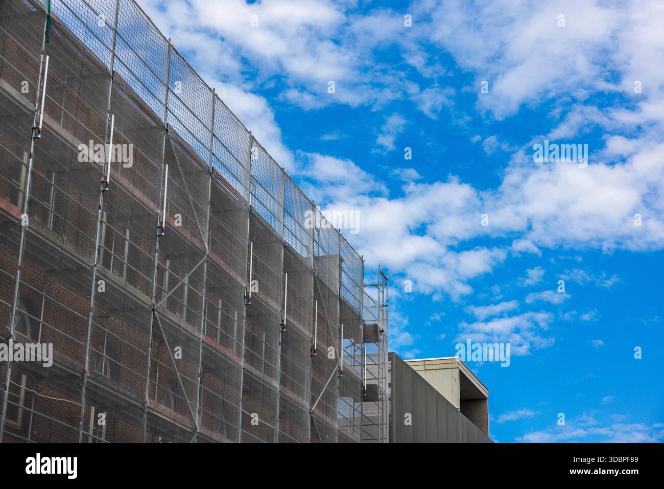 Residential complex, shell construction, scaffolding Stock Photo - Alamy