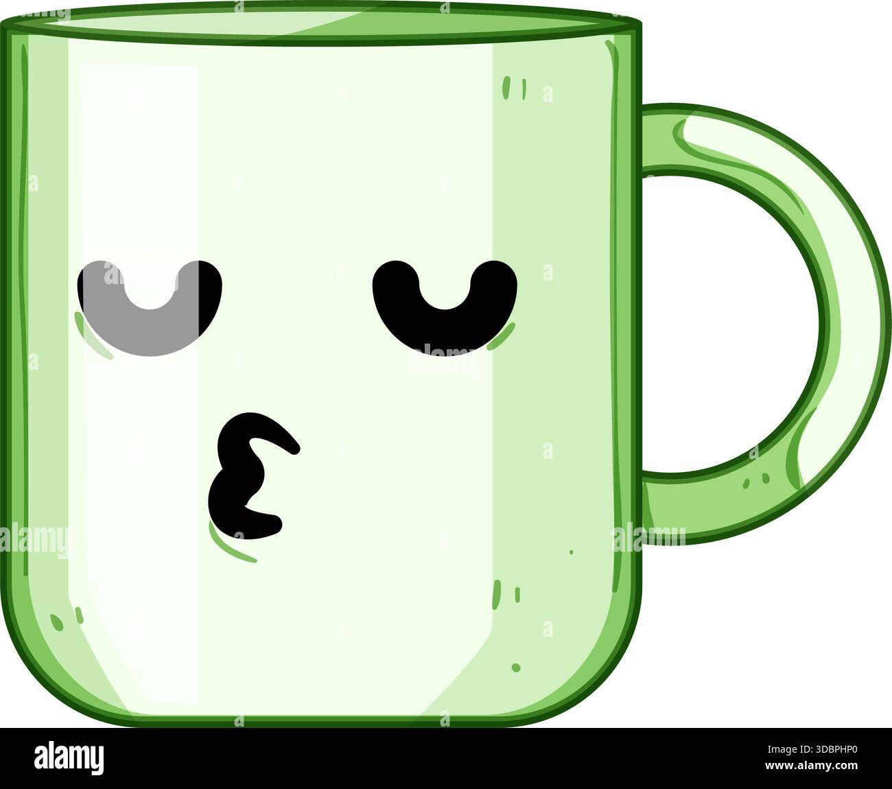 Coffee mug kawaii face design Cut Out Stock Images & Pictures - Alamy