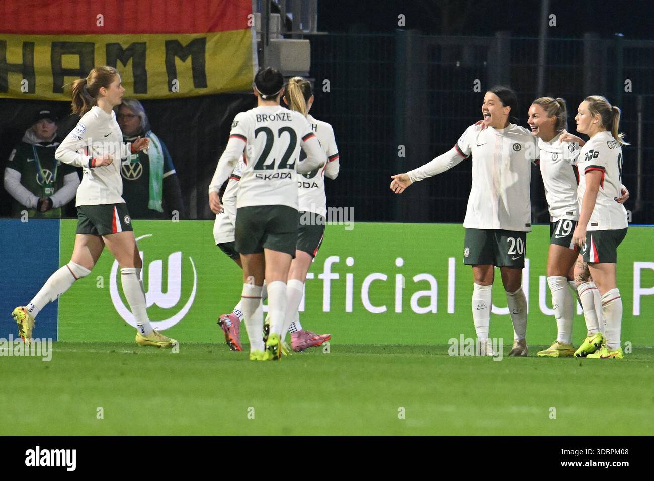 17 December 2025, Lower Saxony, Wolfsburg: Soccer, Women: Champions ...
