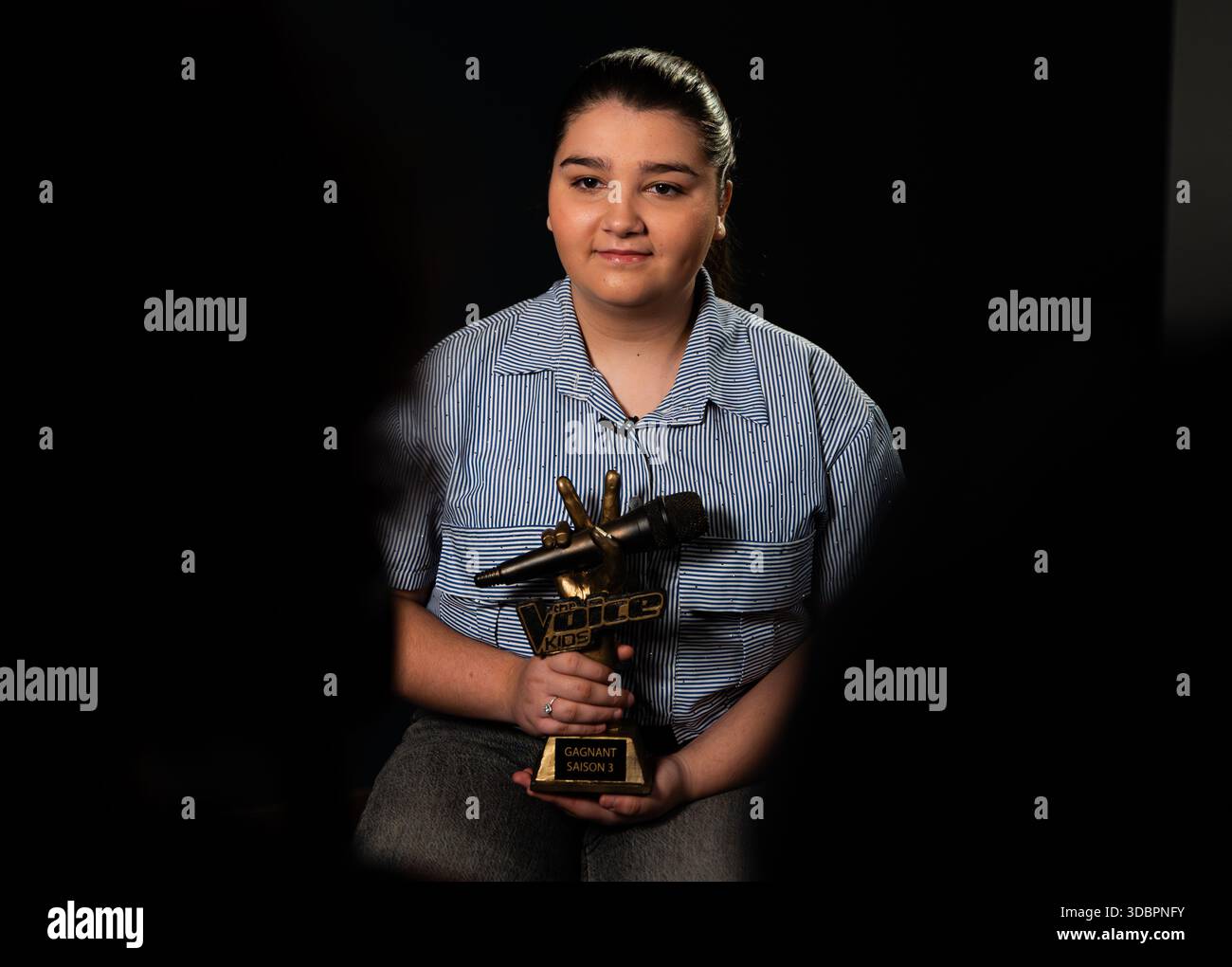 The winner Ilena poses for photographer in marge of a meeting with the ...