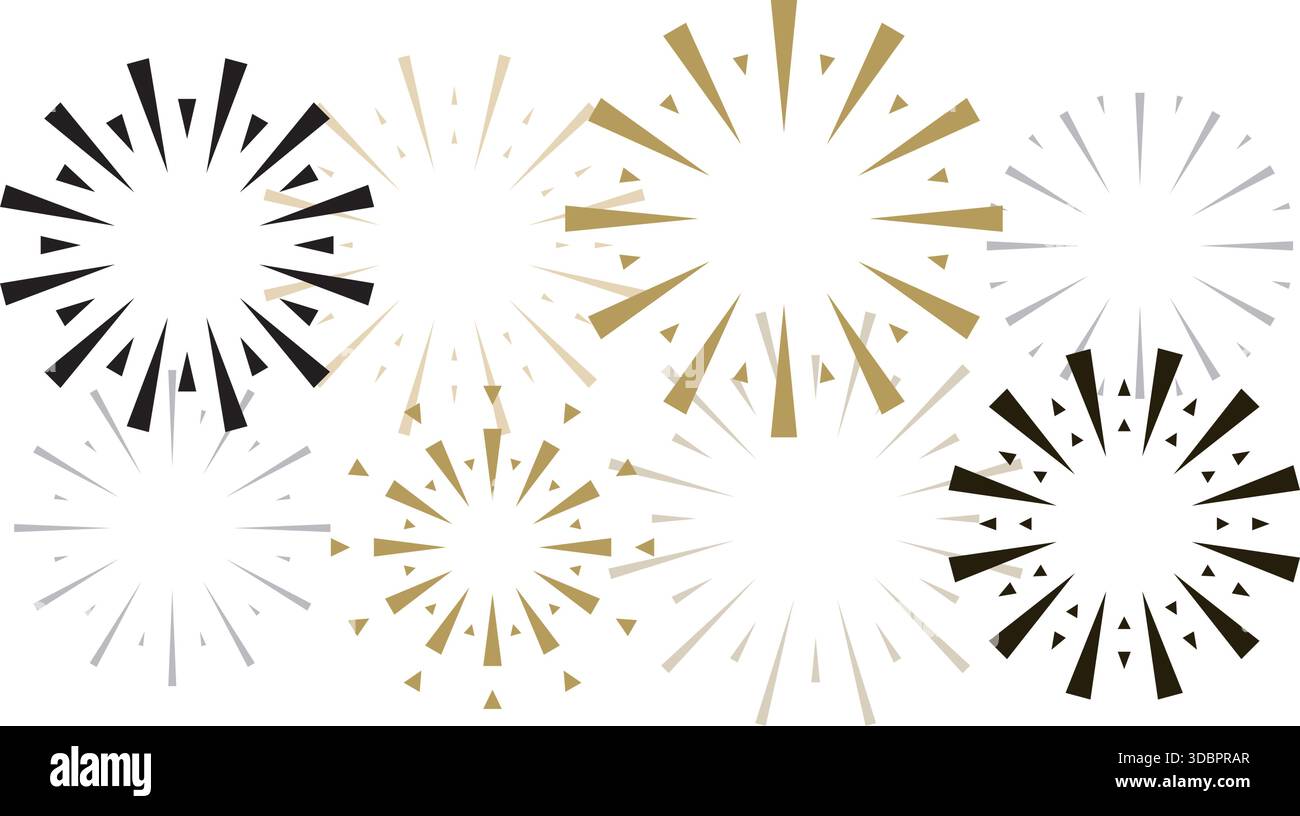 firework isolated on clean background vector illustration Stock Vector ...
