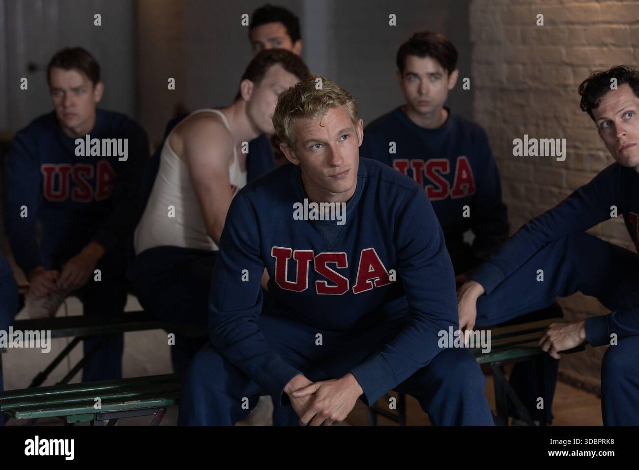 The Boys In The Boat (2023)Thomas Elms stars as Chuck Day, Tom Varey as ...