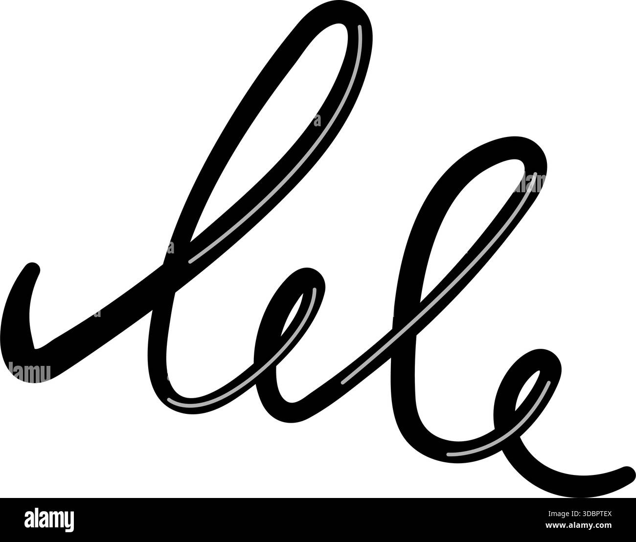 Double lettering Black and White Stock Photos & Images - Alamy