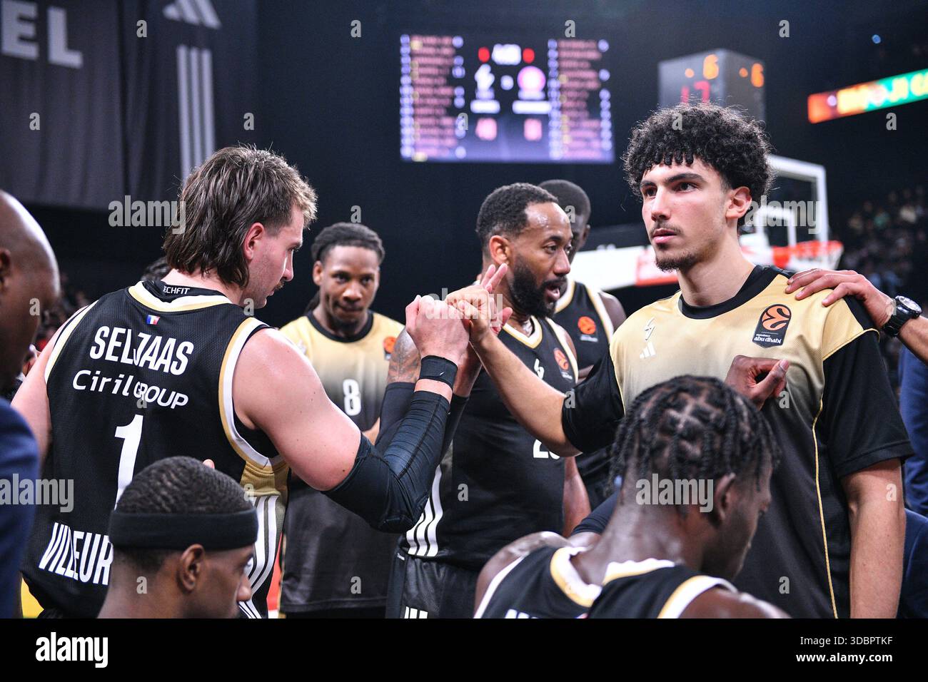 LDLC ASVEL team celebrating during the Turkish Airlines EuroLeague ...